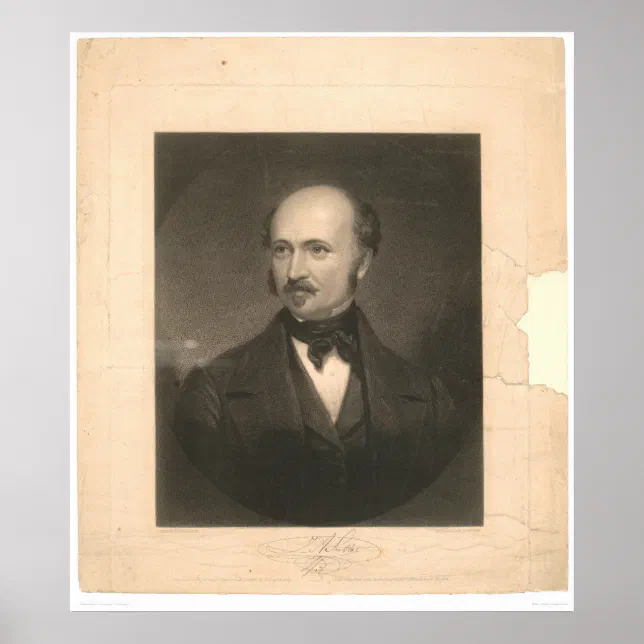 Portrait of John Sutter (1679A) - Unrestored Poster | Zazzle