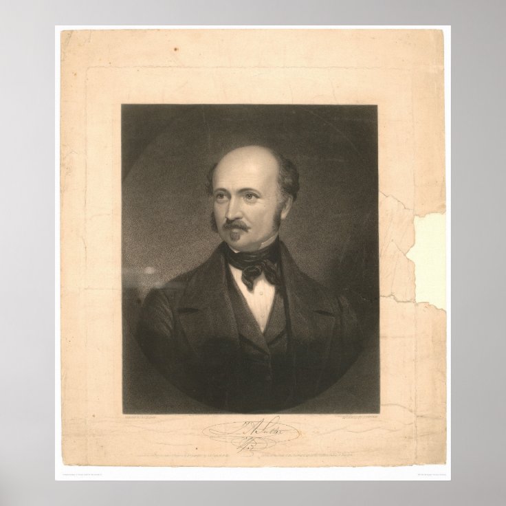 Portrait of John Sutter (1679A) - Unrestored Poster | Zazzle