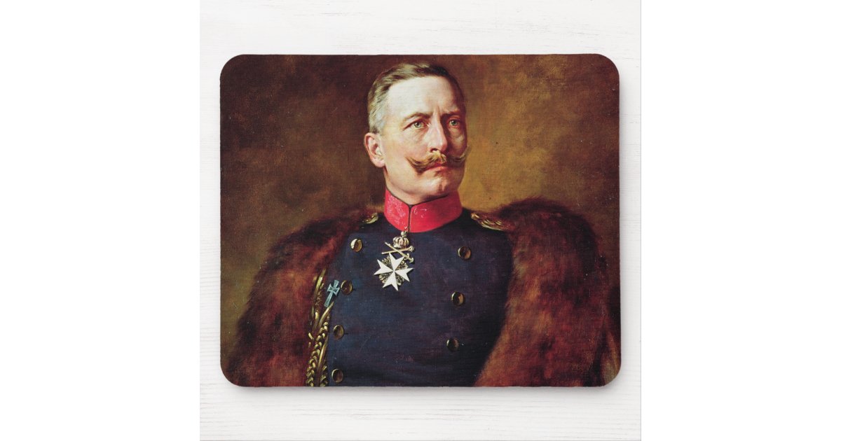 Portrait of Kaiser Wilhelm II Mouse Pad | Zazzle