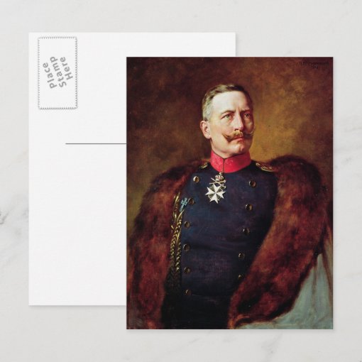 Portrait of Kaiser Wilhelm II Postcard | Zazzle