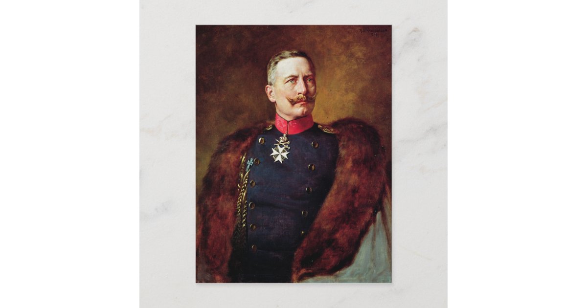 Portrait of Kaiser Wilhelm II Postcard | Zazzle