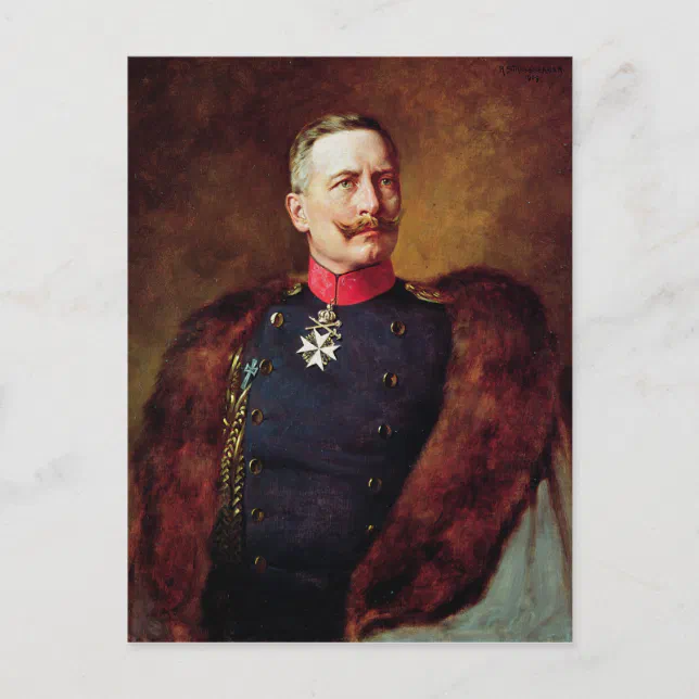 Portrait of Kaiser Wilhelm II Postcard | Zazzle