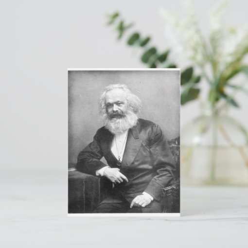 Portrait of Karl Marx Postcard | Zazzle