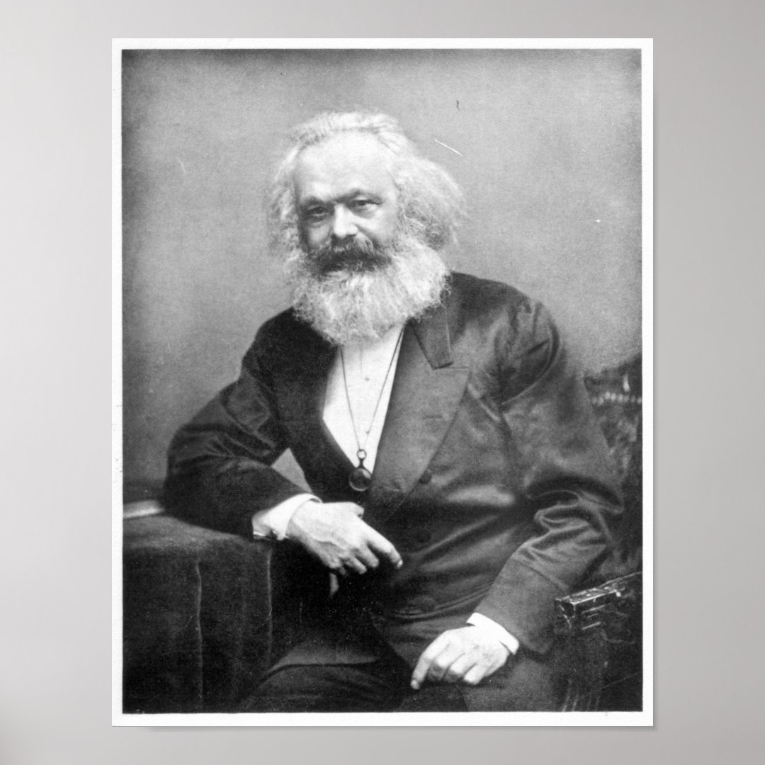 Portrait of Karl Marx Poster | Zazzle
