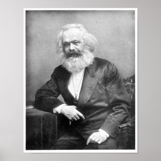 Portrait of Karl Marx Poster | Zazzle.com