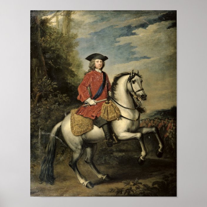 Portrait of King George I, 1717 Poster | Zazzle.com