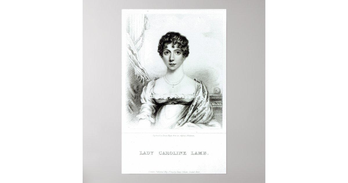 Portrait of Lady Caroline Lamb Poster | Zazzle