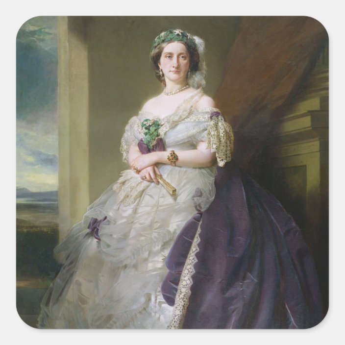 Portrait of Lady Middleton , 1863 Square Sticker | Zazzle.com