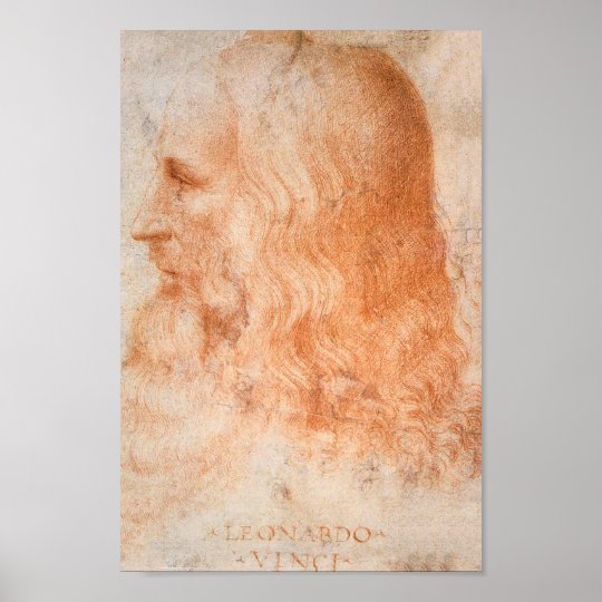 Portrait of Leonardo da Vinci Poster | Zazzle.com