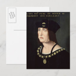 Portrait of Louis XII King of France Postcard | Zazzle