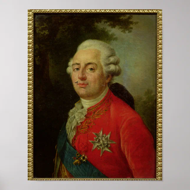 Portrait of Louis XVI King of France Poster | Zazzle