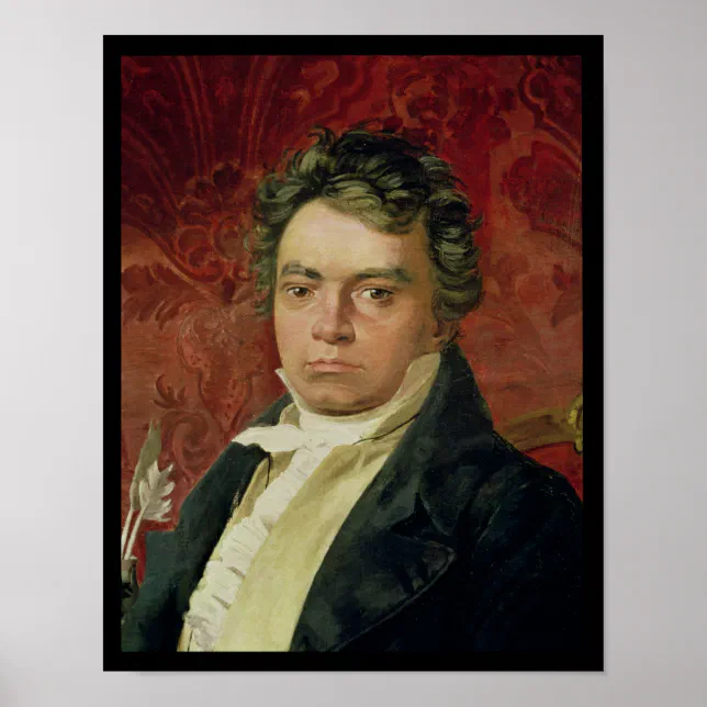 Portrait of Ludwig Van Beethoven Poster | Zazzle