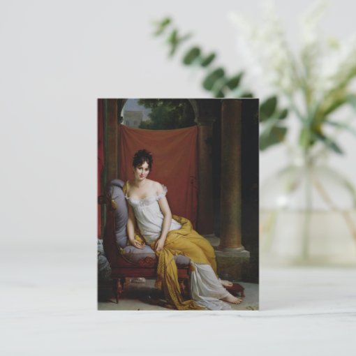 Portrait of Madame Recamier Postcard | Zazzle