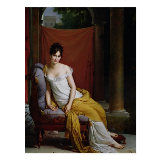 Portrait of Madame Recamier Postcard | Zazzle.com
