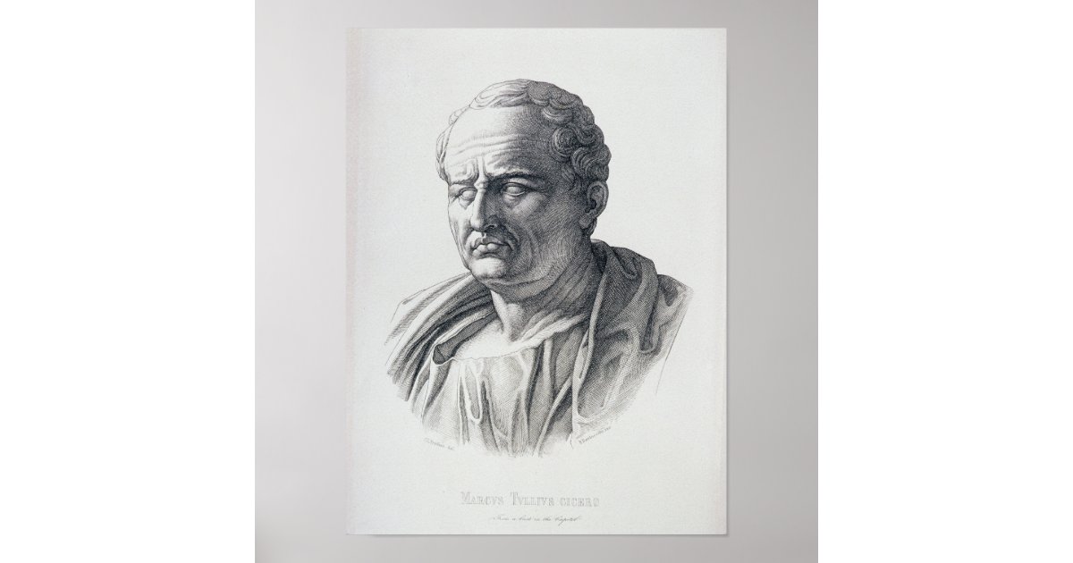 Portrait of Marcus Tullius Cicero Poster | Zazzle