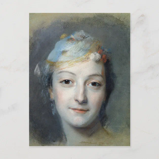 Portrait of Marie Fel 1757 Postcard | Zazzle