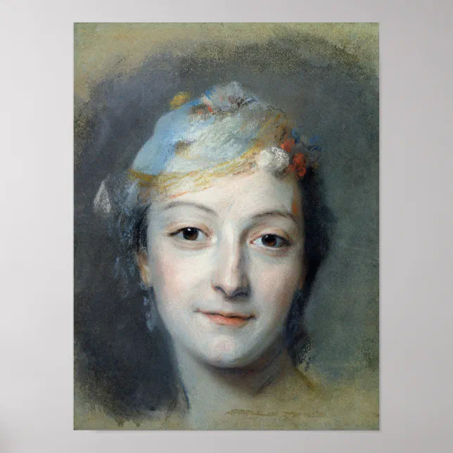 Portrait of Marie Fel 1757 Poster | Zazzle