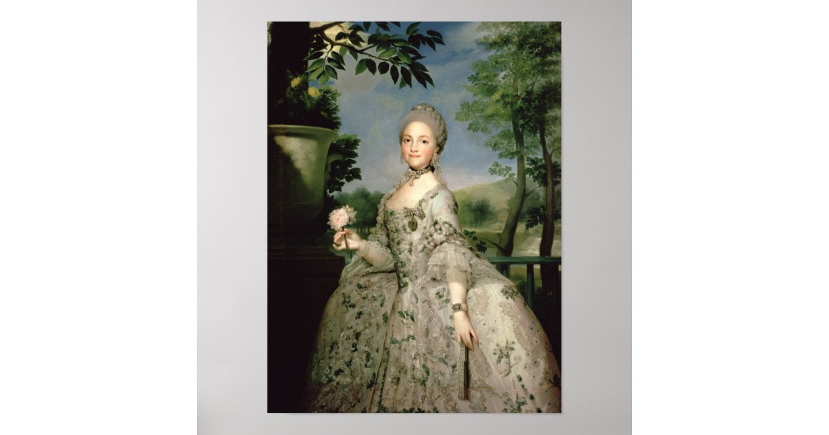 Portrait of Marie-Louise of Bourbon Poster | Zazzle