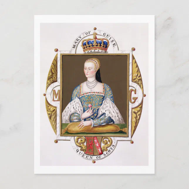 Portrait of Mary of Guise (1515-60) Queen of Scotl Postcard | Zazzle