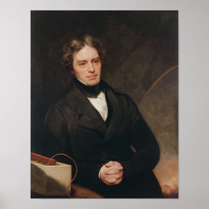 Portrait of Michael Faraday 1841-42 Poster | Zazzle.com