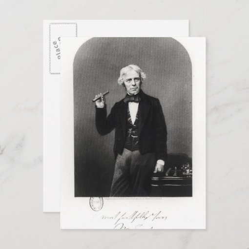Portrait of Michael Faraday Postcard | Zazzle