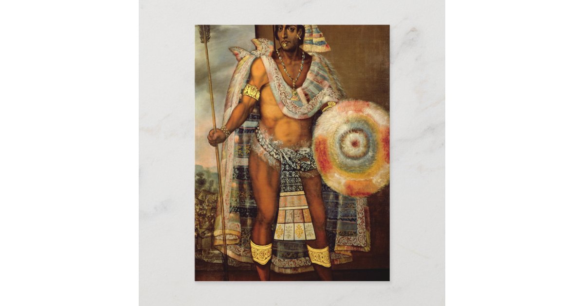 Portrait of Montezuma II Postcard | Zazzle