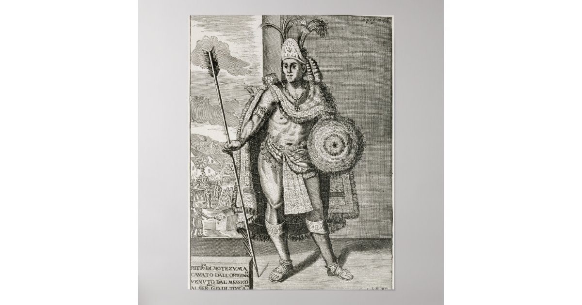 Portrait of Montezuma II Poster | Zazzle