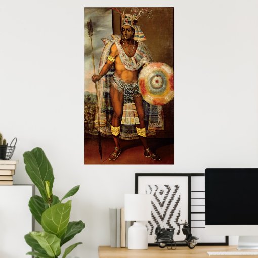 Portrait of Montezuma II Poster | Zazzle