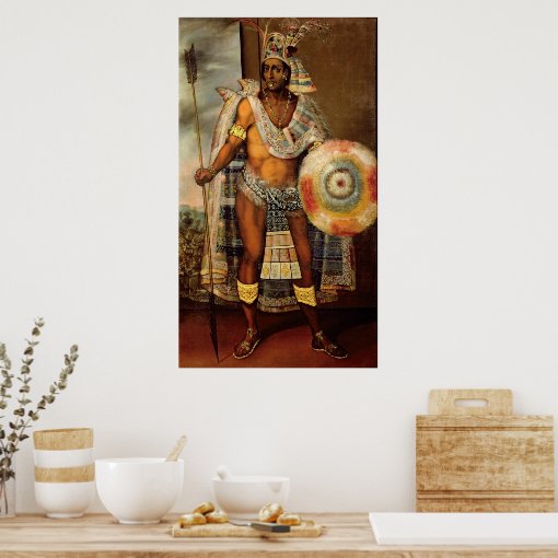 Portrait of Montezuma II Poster | Zazzle