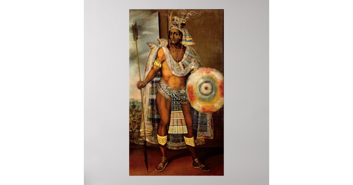 Portrait of Montezuma II Poster | Zazzle