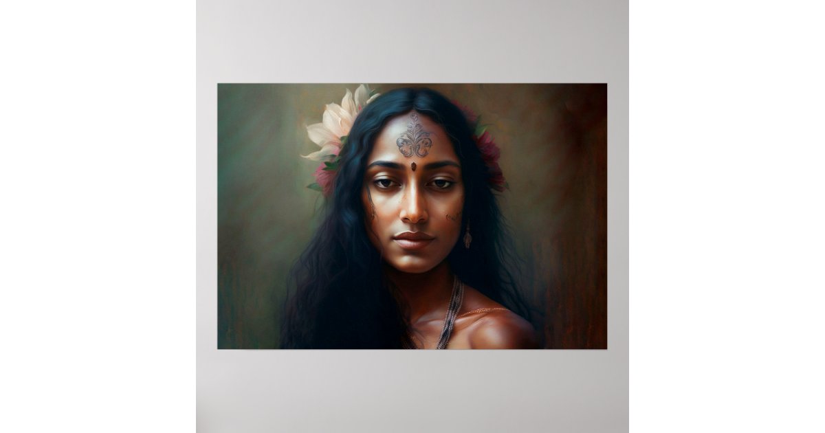Portrait of Mridula Poster | Zazzle