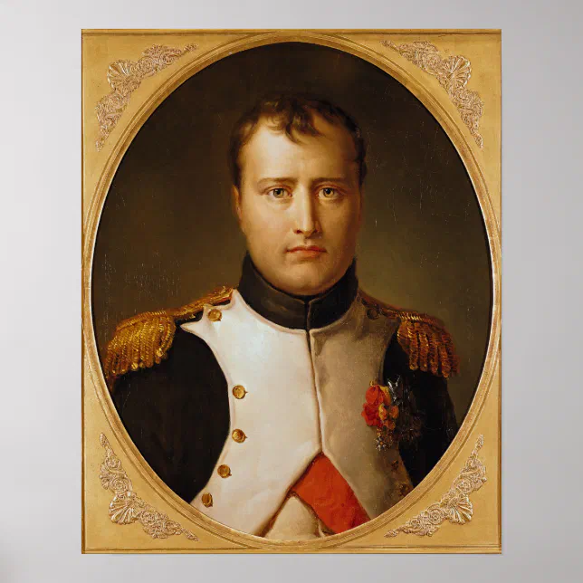 Portrait of Napoleon in Uniform Poster | Zazzle