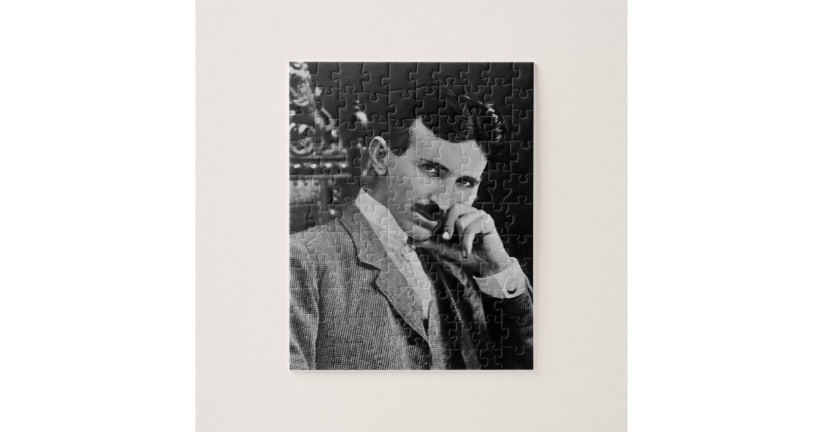 Portrait of Nikola Tesla Jigsaw Puzzle | Zazzle