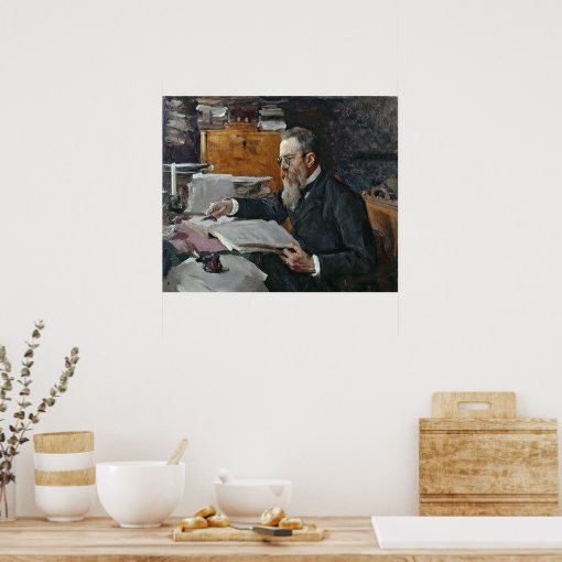 Portrait of Nikolai Andreyevich Rimsky-Korsakov Poster | Zazzle