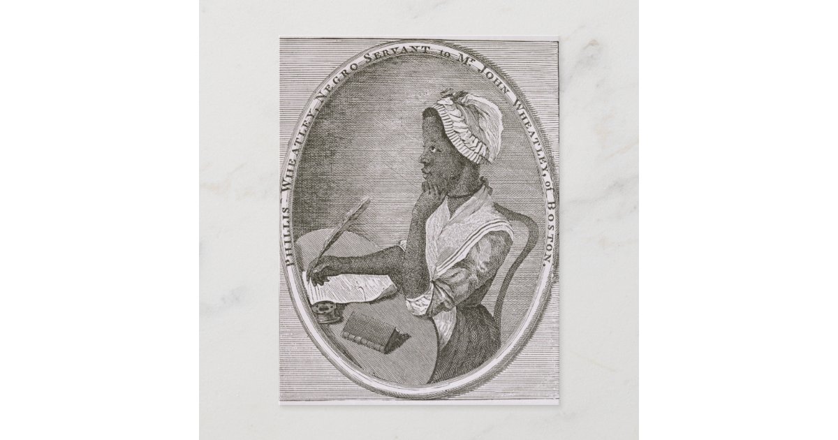 Portrait of Phillis Wheatley Postcard | Zazzle