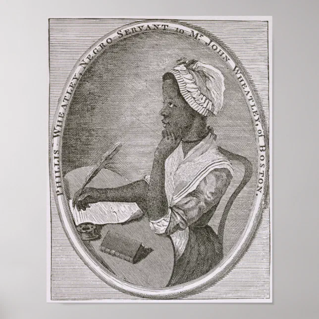 Portrait of Phillis Wheatley Poster | Zazzle