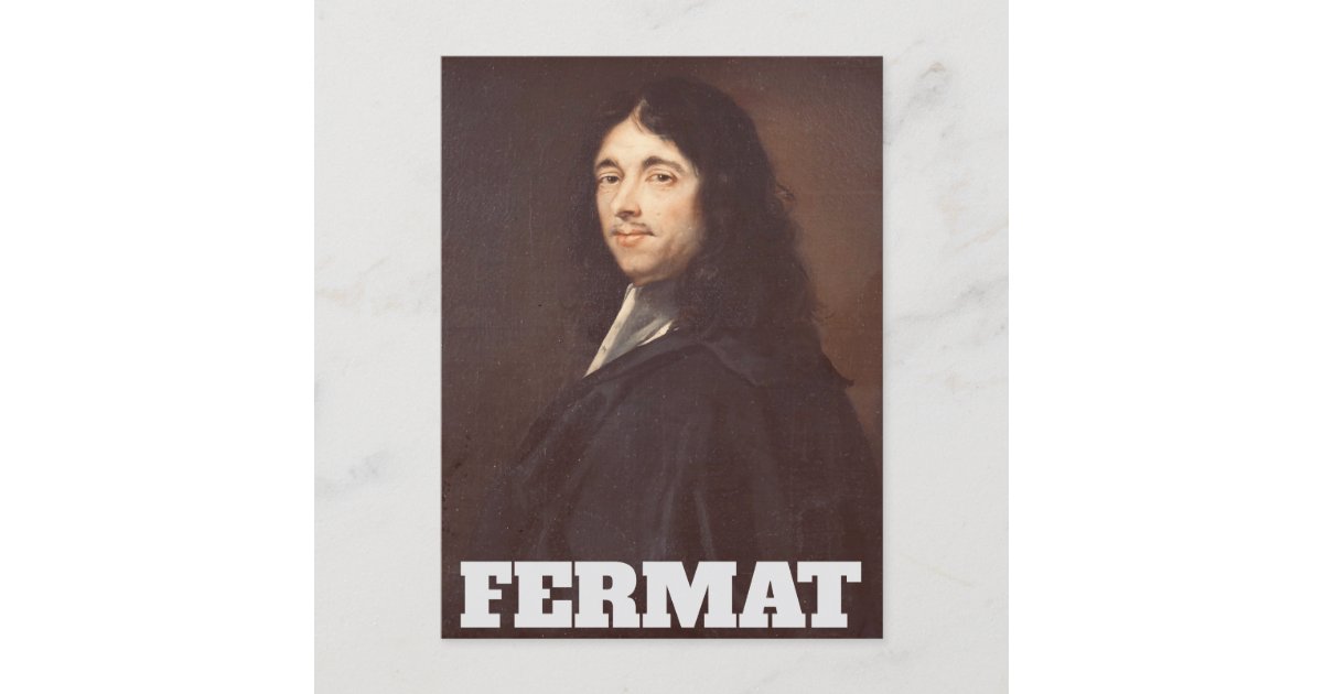 Portrait of Pierre de Fermat Postcard | Zazzle
