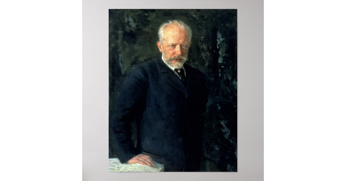 Portrait of Piotr Ilyich Tchaikovsky Poster | Zazzle