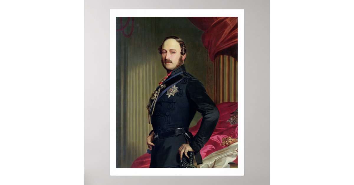 Portrait of Prince Albert (1819-61) 1859 (oil on c Poster | Zazzle