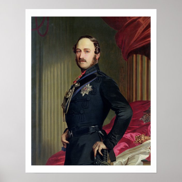 Portrait of Prince Albert (1819-61) 1859 (oil on c Poster | Zazzle.com