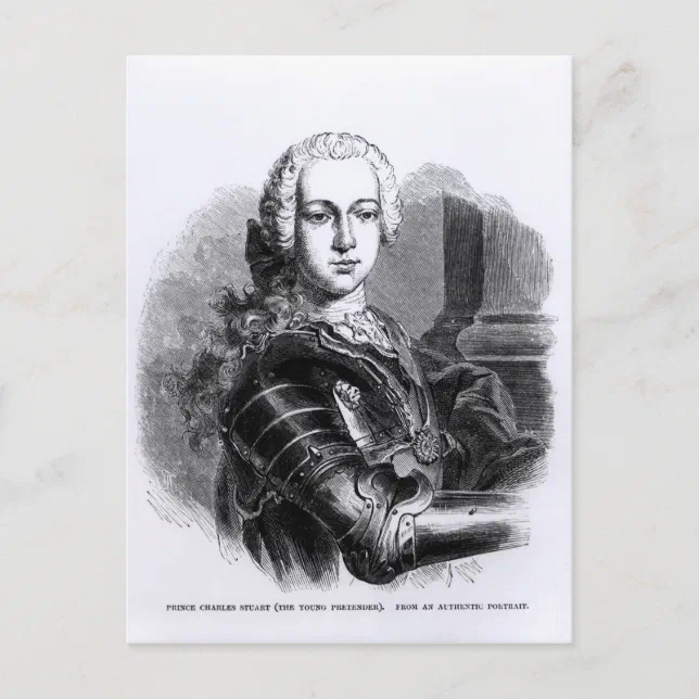 Portrait of Prince Charles Edward Stuart Postcard | Zazzle