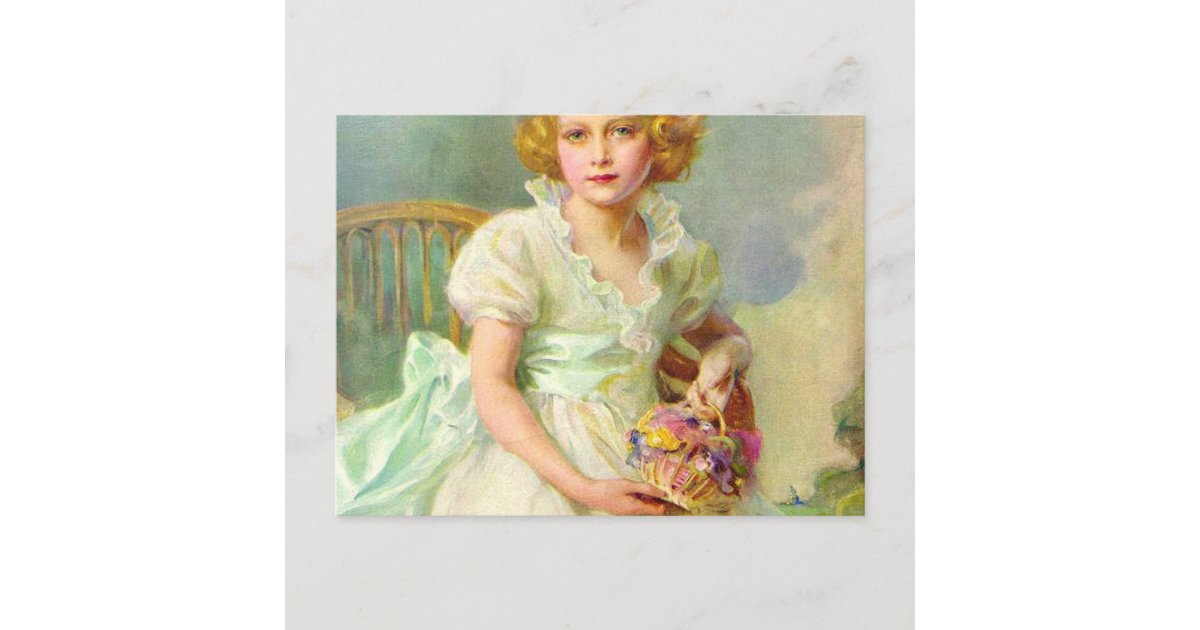 Portrait Of Queen Elizabeth From 1933 Postcard | Zazzle