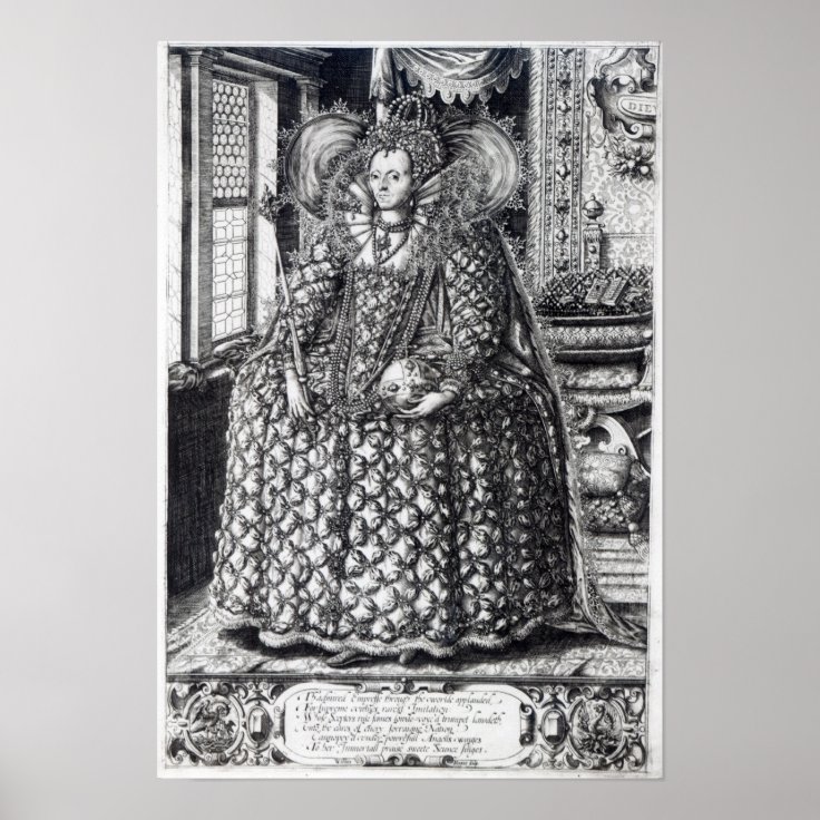 Portrait of Queen Elizabeth I Poster | Zazzle