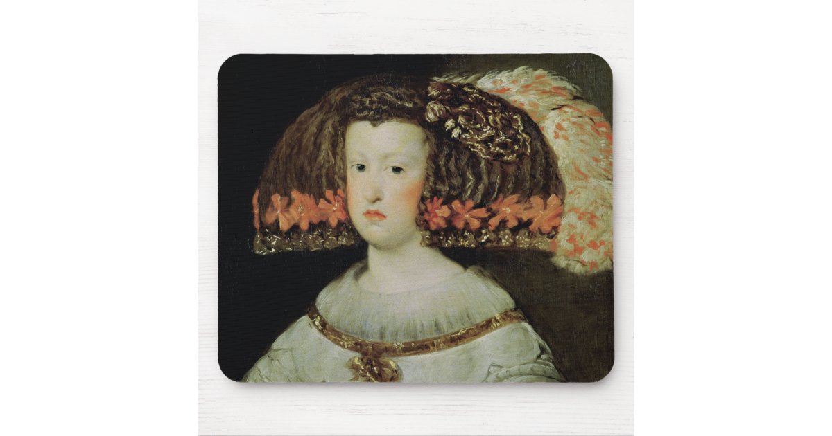 Portrait of Queen Maria Anna of Spain Mouse Pad | Zazzle