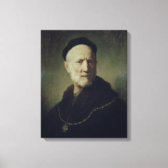 Portrait of Rembrandt's Father Canvas Print | Zazzle