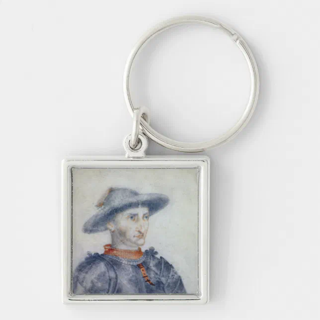 Portrait of Rene I Duke of Anjou Keychain | Zazzle
