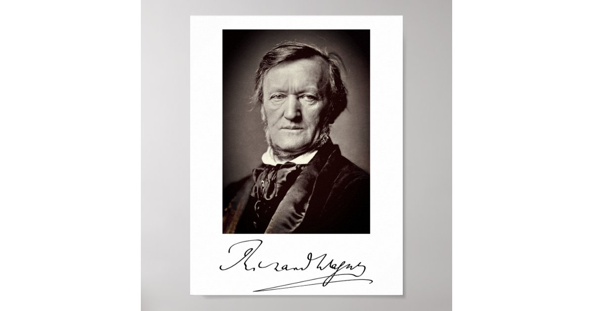 Portrait of Richard Wagner Poster | Zazzle