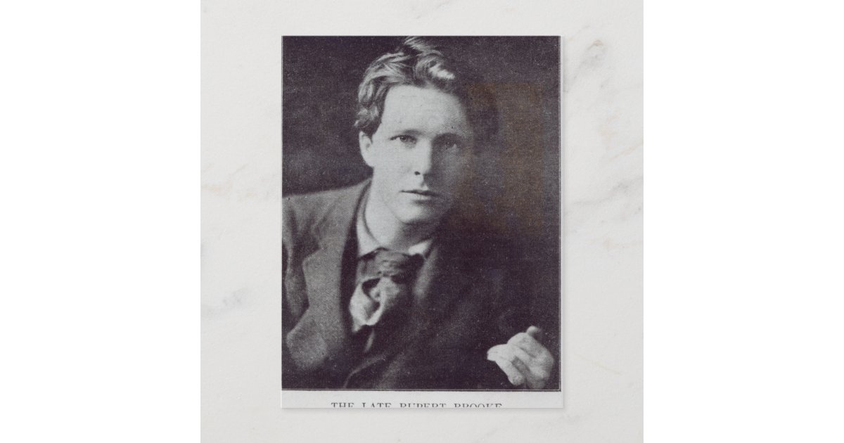 Portrait of Rupert Brooke Postcard | Zazzle