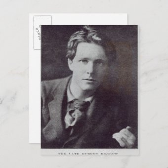 Portrait of Rupert Brooke Postcard | Zazzle