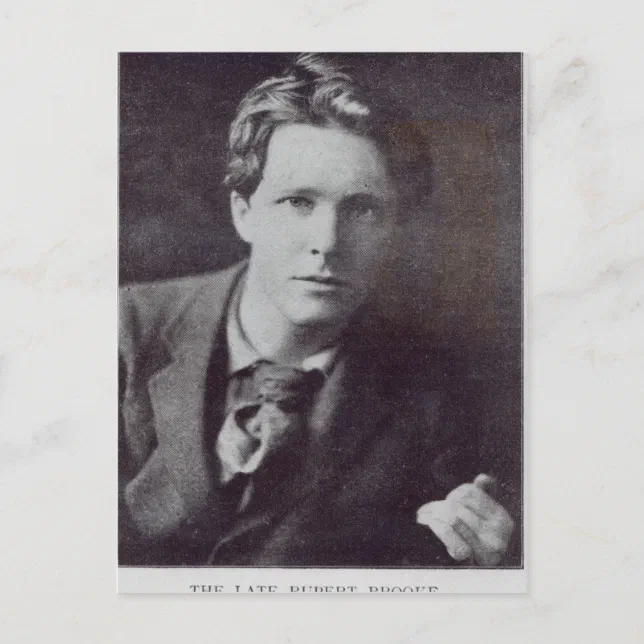 Portrait of Rupert Brooke Postcard | Zazzle